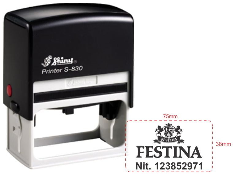 Sello Shiny S 830 75 x 38 mm - Regalos Corporativos Medellin