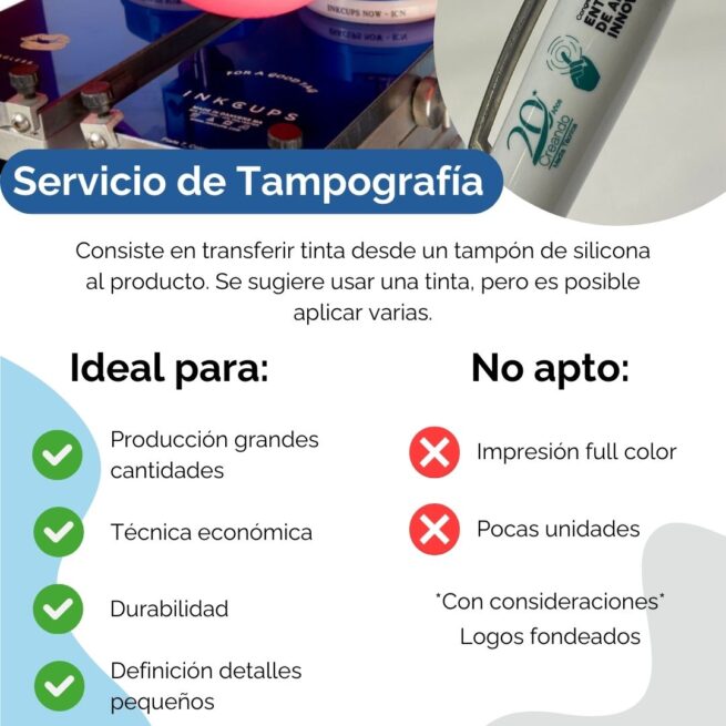 Servicio de Tampografia - Regalos Corporativos Medellin